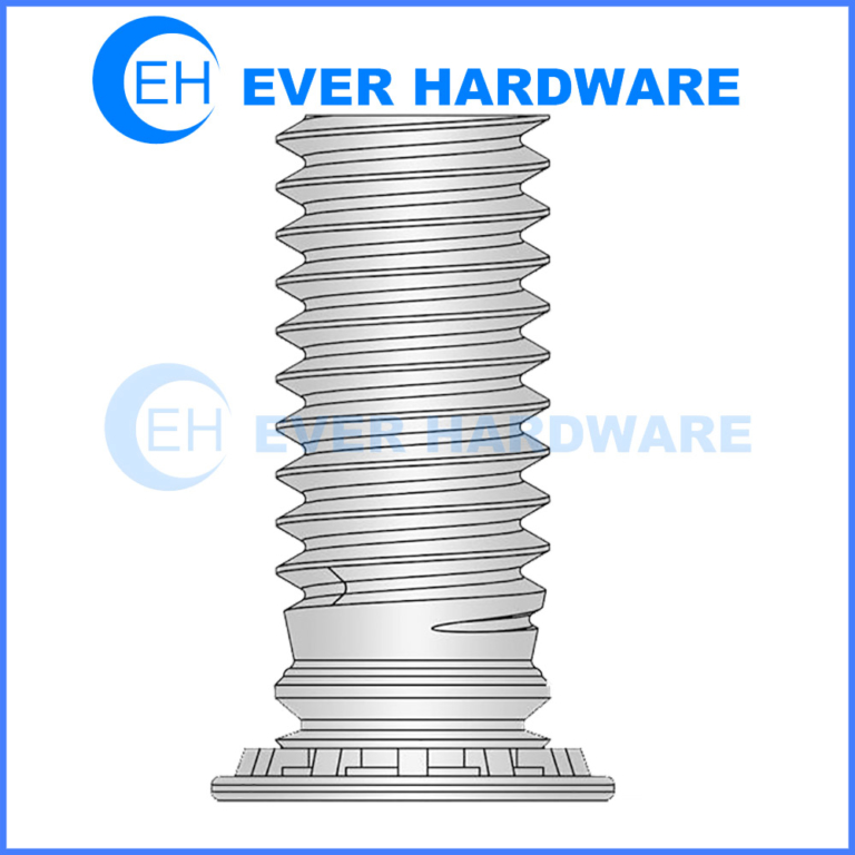 #8-32 Self Clinching Studs FHS 304 Stainless Steel PEM Screw